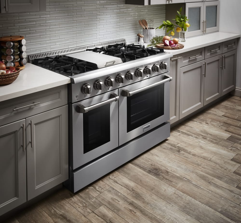 Thor Kitchen HRG4808U 48 Inch Freestanding Professional Gas Range with ...
