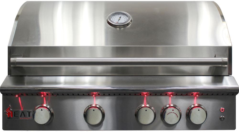 HEAT Grills HTS432LP 32 Inch Built-In Gas Grill with Rotisserie Burner ...