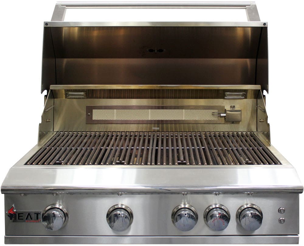 HEAT Grills HTS432LP 32 Inch Built-In Gas Grill with Rotisserie Burner ...