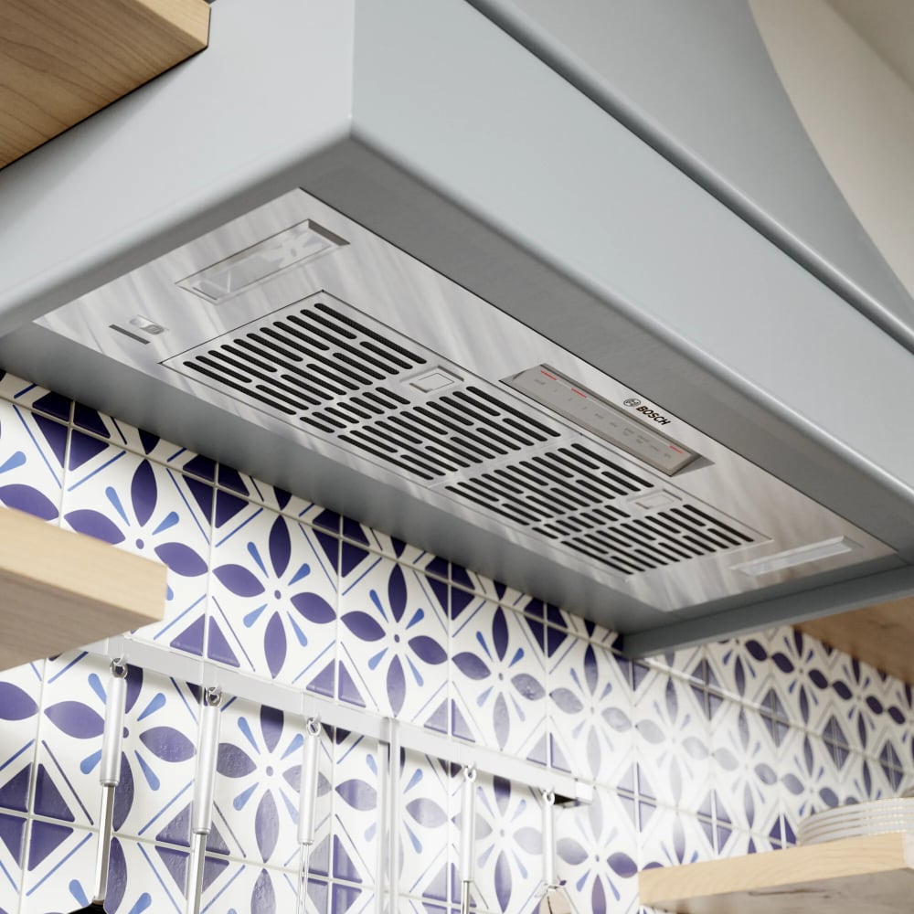 Bosch HUI86553UC 36 Inch Custom Insert Smart Range Hood with 4-Speed ...