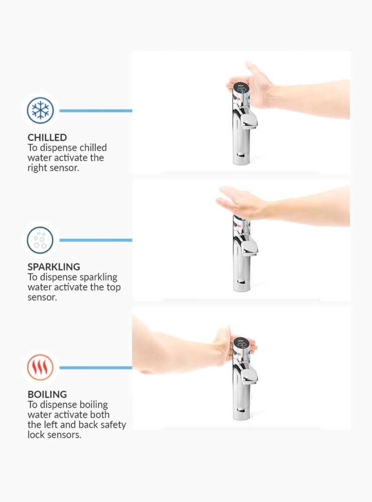 Zip 01041859 HydroTap Touch-Free Wave Faucet with 1.8 GPM Max. Flow ...