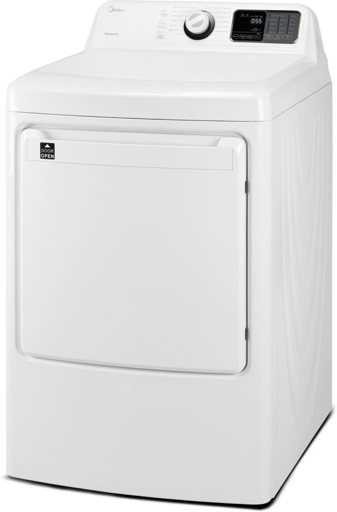 Midea MLE45N1BWW 27 Inch Electric Dryer with 7.5 Cu. Ft. Capacity ...