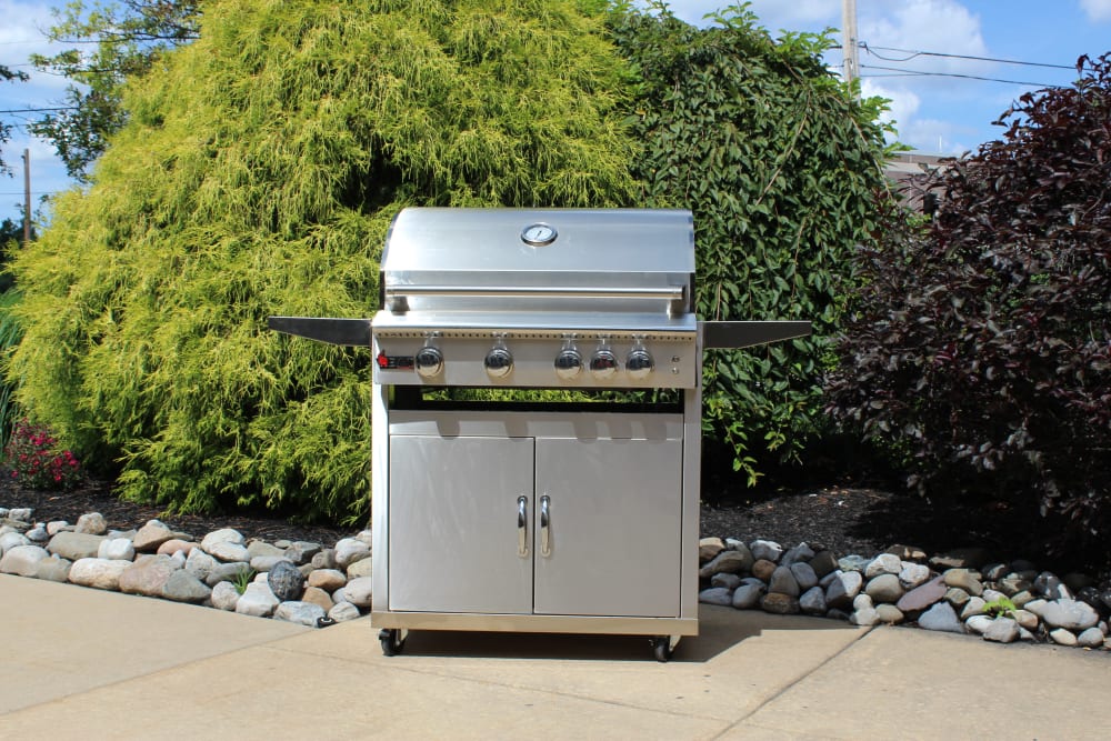 HEAT Grills HTS432LP 32 Inch Built-In Gas Grill with Rotisserie Burner ...