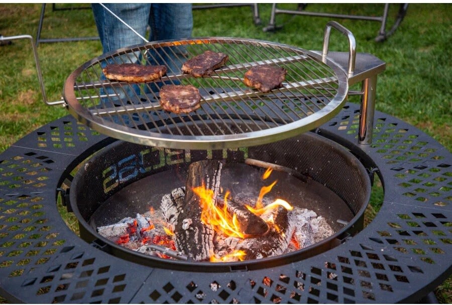 Pit Boss 10730 45 Inch Wood Fire Pit/Grill with 483 sq. in. Cooking ...