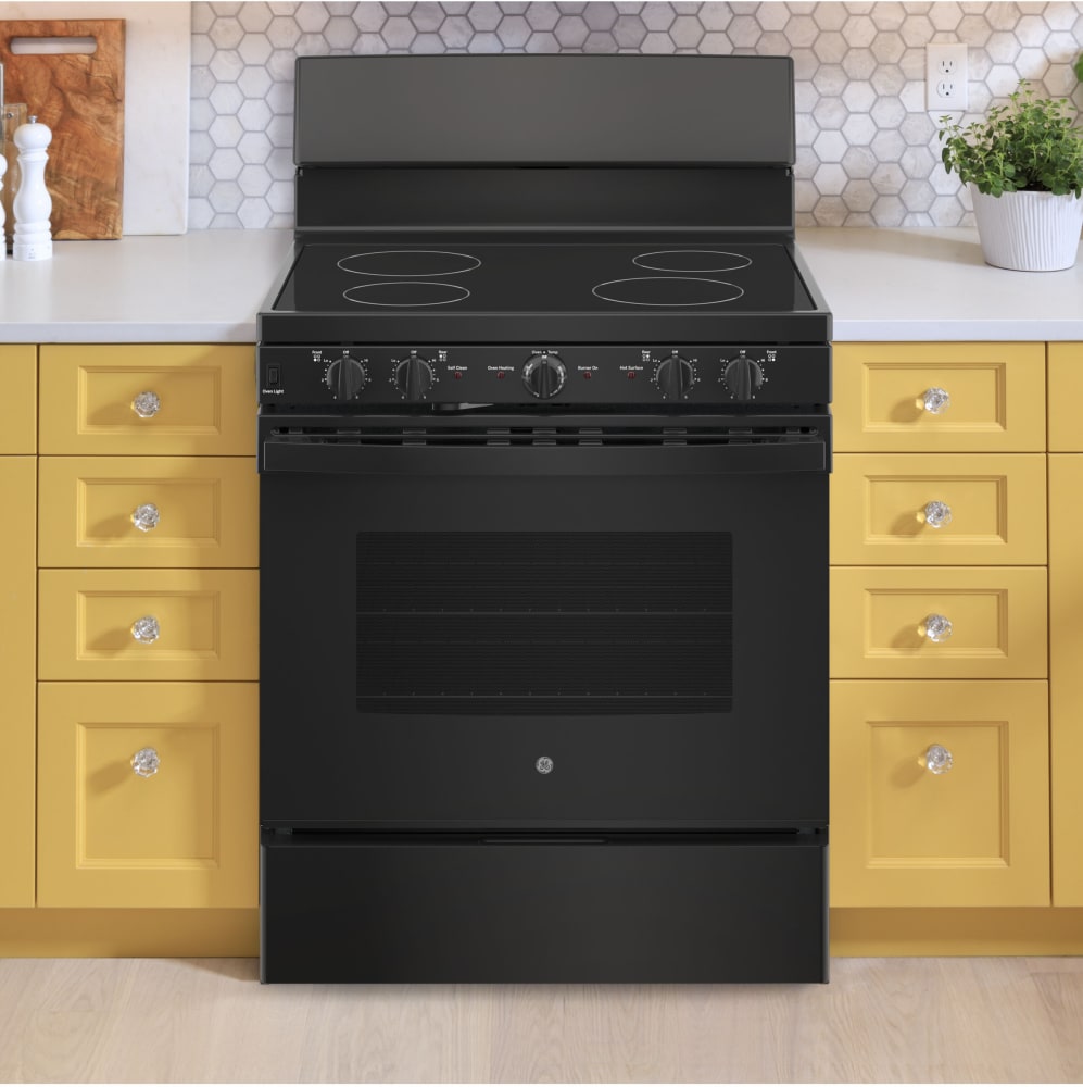 GE JB480DTBB 30 Inch Freestanding Electric Range with 4 Radiant ...