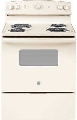 GE JBS160DMCC 30 Inch Freestanding Electric Range with 4 Coil Elements ...