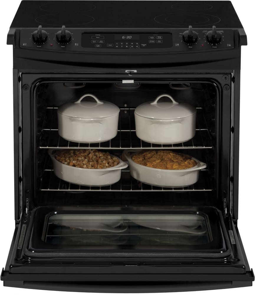 GE JD630DTBB 30 Inch Drop-In Electric Range with 4 Smoothtop Elements ...