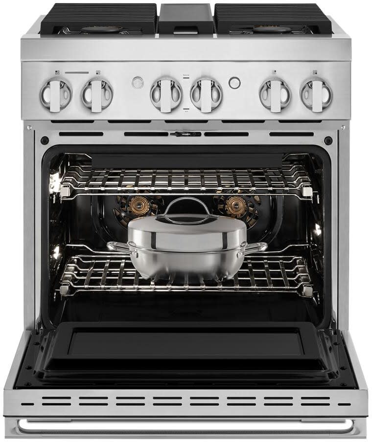 JennAir JDRP430HM 30 Inch Smart Freestanding Dual Fuel Range with WiFi ...