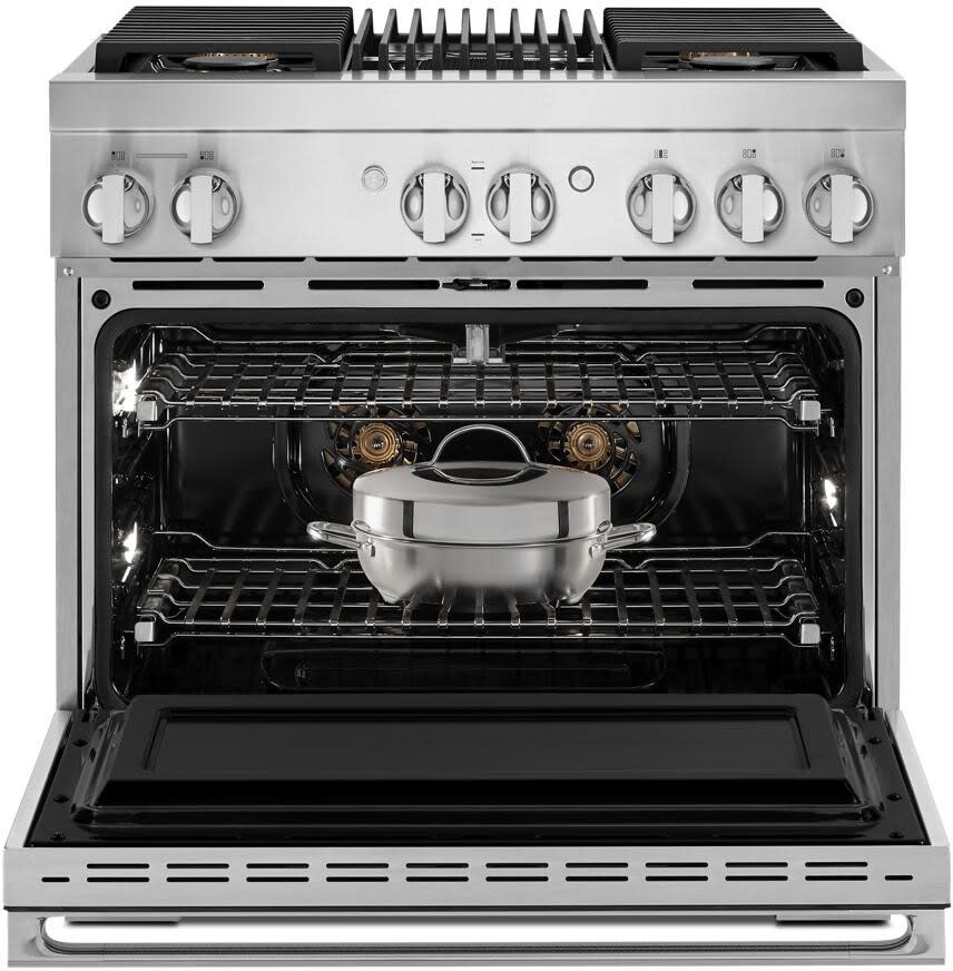 JennAir JDRP636HM 36 Inch Smart Dual Fuel Professional Range with WiFi ...