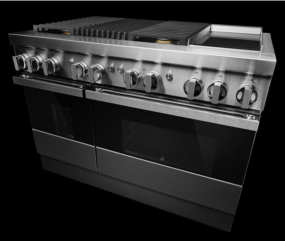 JennAir JDRP748HM 48 Inch Smart Dual Fuel Professional Range with WiFi ...