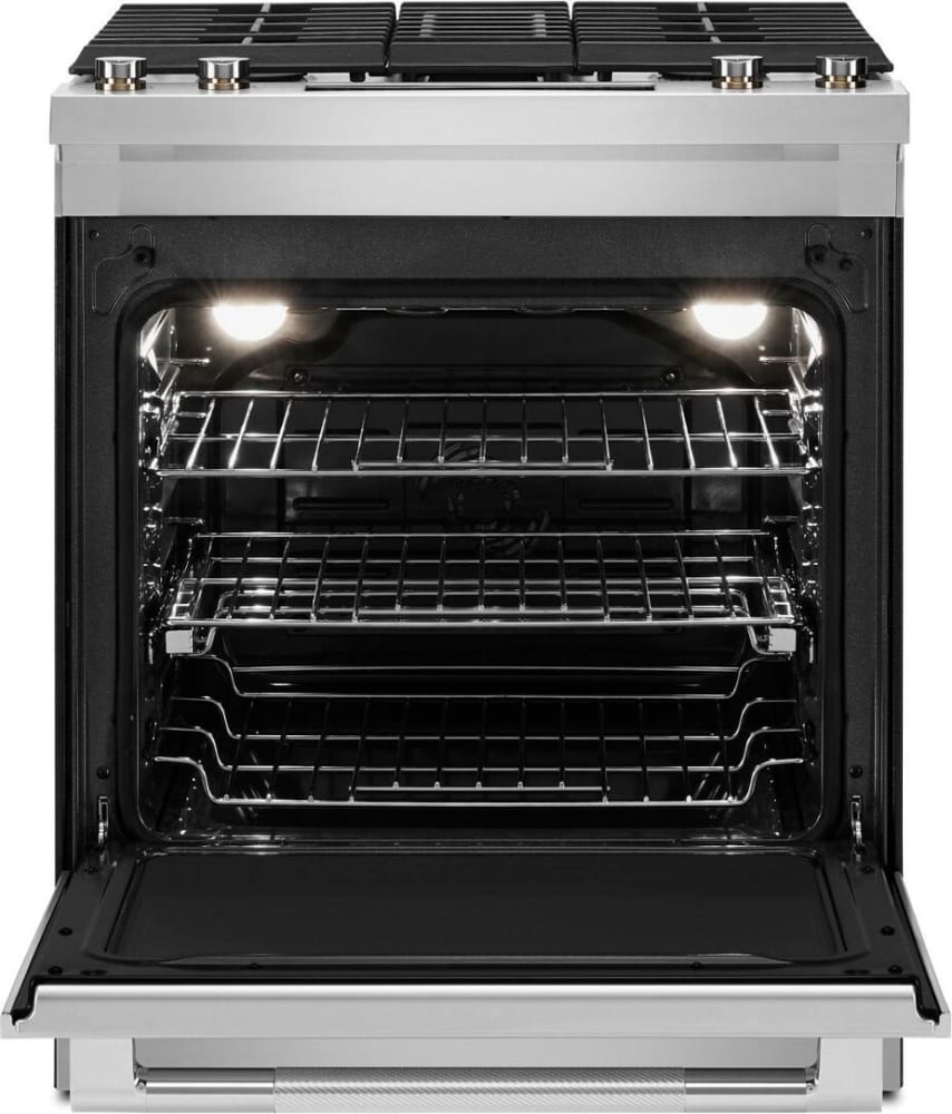 JennAir JDS1750ML 30 Inch Slide-In Dual Fuel Range with 4 Sealed ...