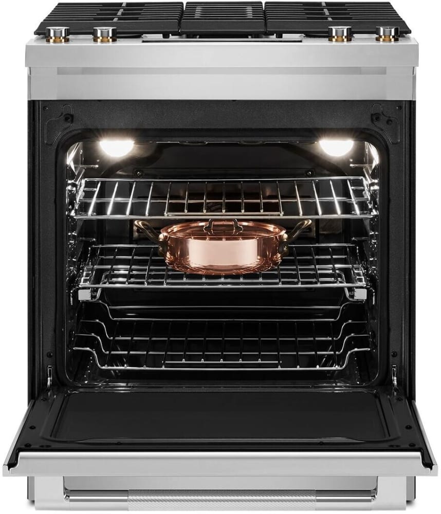 JennAir JDS1750ML 30 Inch Slide-In Dual Fuel Range with 4 Sealed ...
