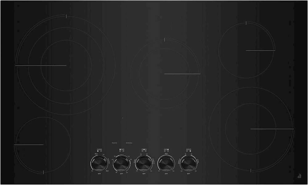 JennAir JEC3536HB 36 Inch Electric Cooktop with 5 Burner Elements ...