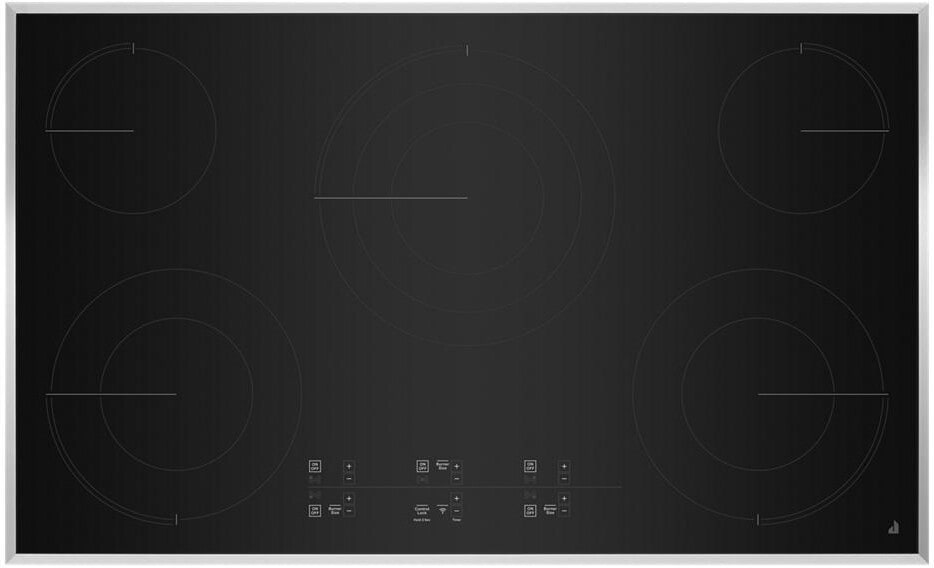 JennAir JEC4536KS 36 Inch Electric Cooktop with 5 Elements, Oblivion ...