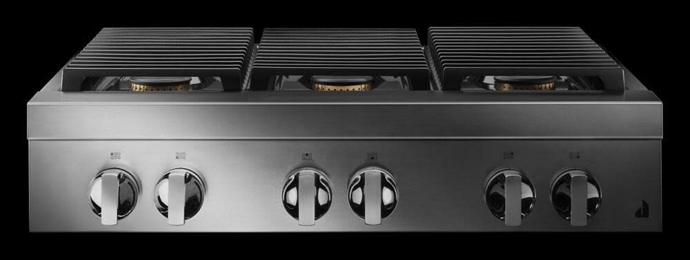JennAir JGCP436HM 36 Inch Gas Rangetop with Dual-Stacked PowerBurners ...