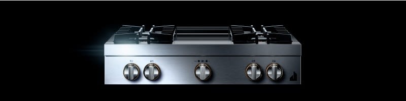 JennAir JGCP536HL 36 Inch Gas Rangetop with 4 Sealed Brass Burners ...