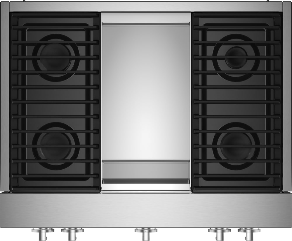JennAir JGCP536HM 36 Inch Gas Rangetop with 4 Sealed Brass Burners ...