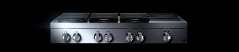 JennAir JGCP548HM 48 Inch Gas Rangetop with 6 Sealed Brass Burners ...