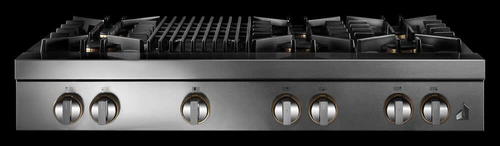 JennAir JGCP648HL 48 Inch Gas Rangetop 4 Sealed Brass Burners, Grill ...
