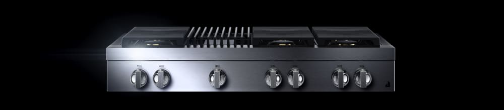 JennAir JGCP648HM 48 Inch Gas Rangetop with 4 Sealed Brass Burners ...