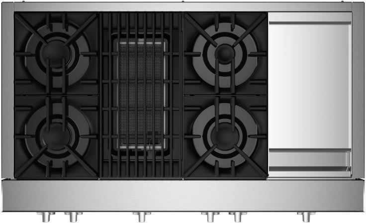 JennAir JGCP748HL 48 Inch Gas Rangetop with 4 Sealed Brass Burners ...