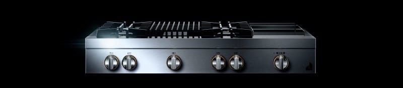 JennAir JGCP748HL 48 Inch Gas Rangetop with 4 Sealed Brass Burners ...