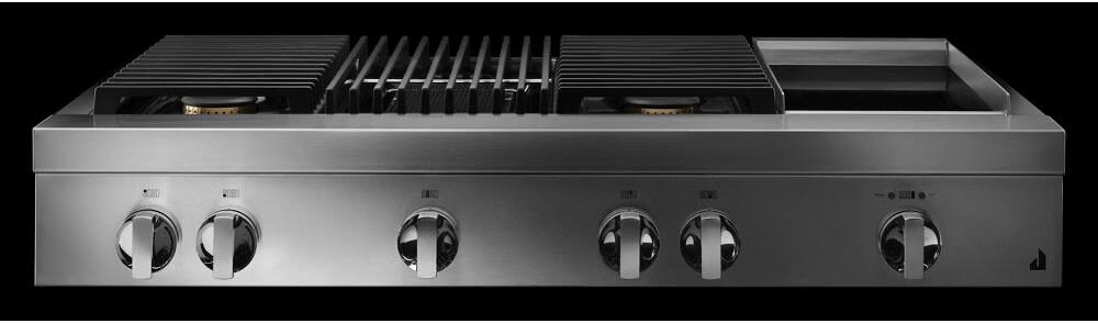 JennAir JGCP748HM 48 Inch Gas Rangetop with 4 Sealed Brass Burners ...