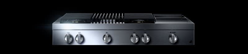JennAir JGCP748HM 48 Inch Gas Rangetop with 4 Sealed Brass Burners ...