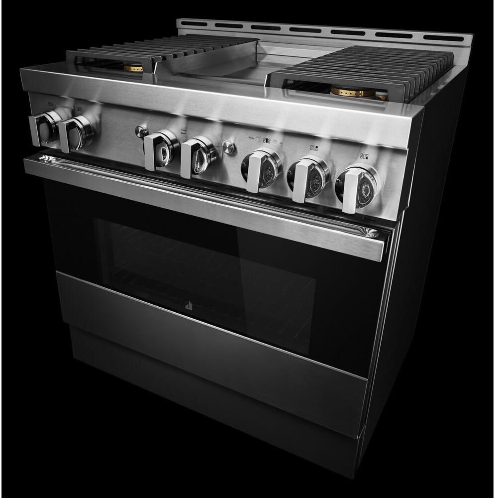 JennAir JGRP536HM 36 Inch Smart Pro-Style Gas Range with WiFi, Dual ...