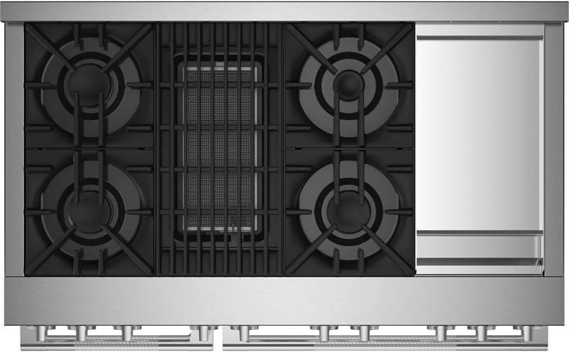 JennAir JGRP748HL 48 Inch Freestanding Professional Gas Smart Range ...