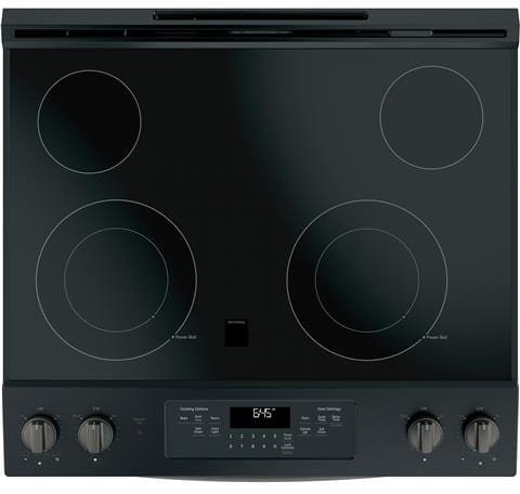 GE JS645FLDS 30 Inch Slide-In Electric Range with 4 Radiant Elements, 5 ...