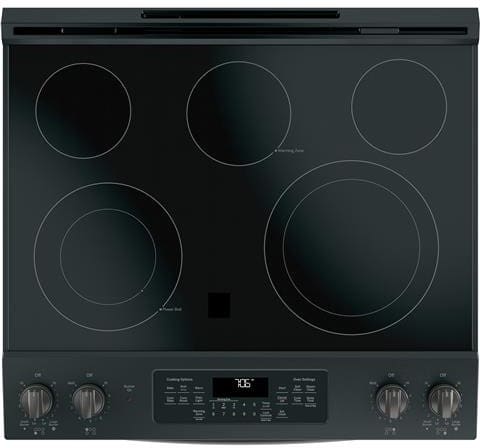 GE JS760FLDS 30 Inch Slide-In Electric Range with True Convection, Fast ...