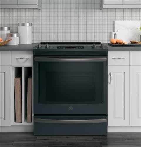 GE JS760FLDS 30 Inch Slide-In Electric Range with True Convection, Fast ...