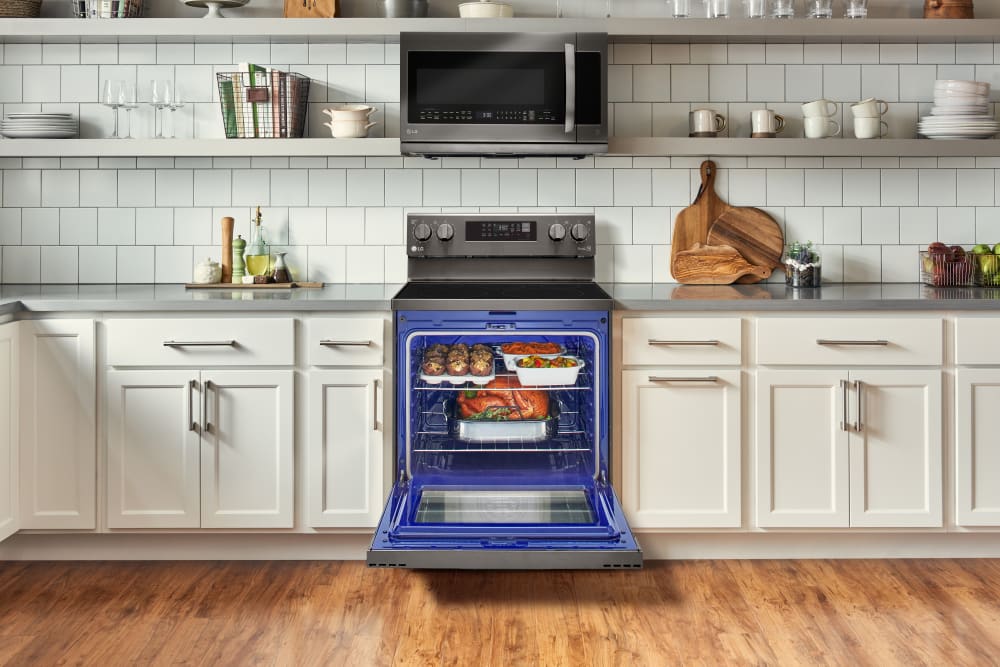 LG LREL6323D 30 Inch Electric Smart Range with 5 Radiant Elements, 6.3 ...