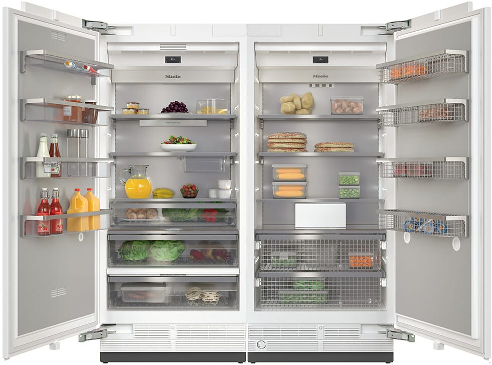 Miele MIREFFR11 Side-by-Side Column Refrigerator & Freezer Set with 36 ...