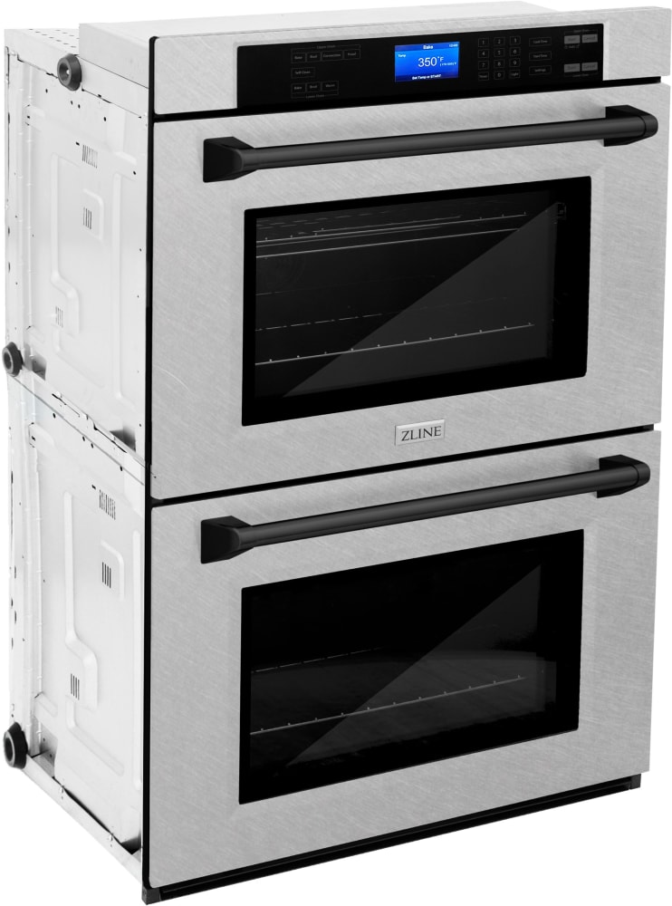 ZLINE AWDSZ30MB 30 Inch Double Electric Wall Oven with 10 cu. ft. True ...