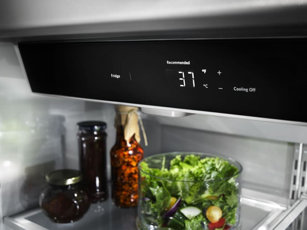 KitchenAid KBBL306ESS 36 Inch Built-In Bottom Mount Refrigerator with ...