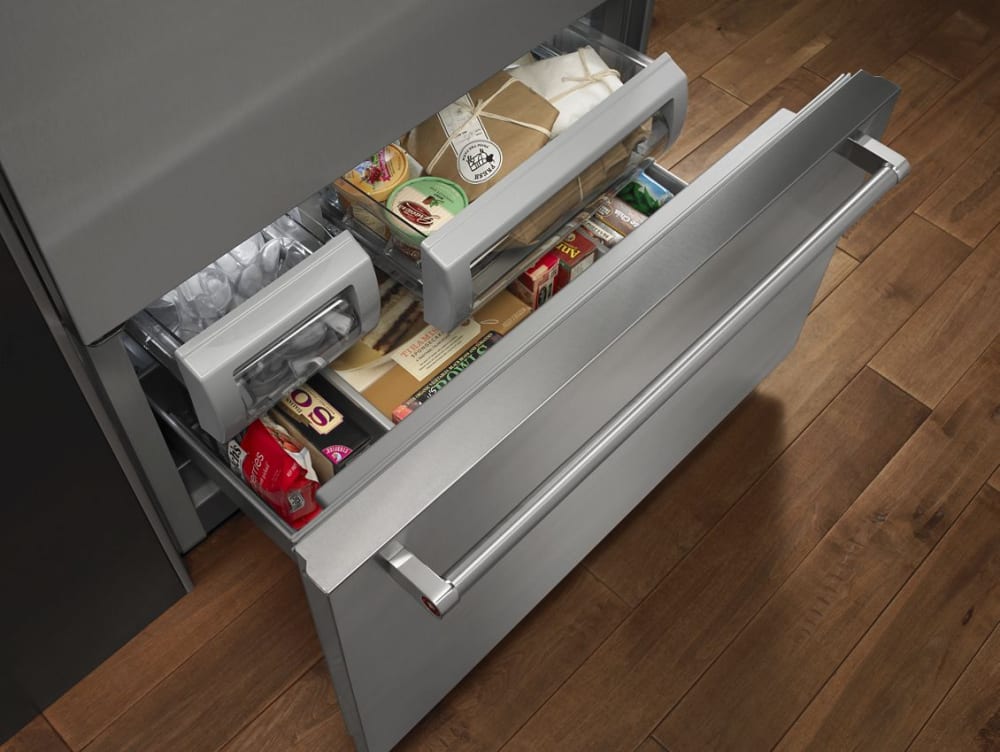 KitchenAid KBBL306ESS 36 Inch Built-In Bottom Mount Refrigerator with ...