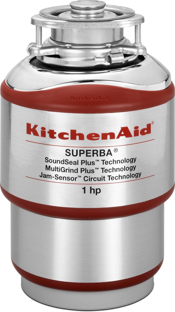 KitchenAid KBDS100T 1 HP Batch Feed Waste Disposer with 1725 RPMs ...