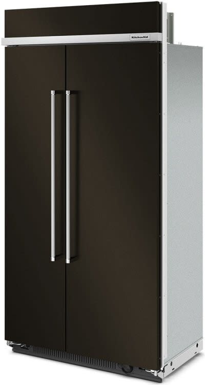 KitchenAid KBSN702MBS 42 Inch Built-In Side by Side Refrigerator with ...