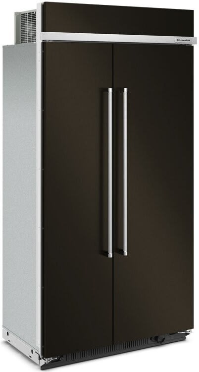 KitchenAid KBSN702MBS 42 Inch Built-In Side by Side Refrigerator with ...