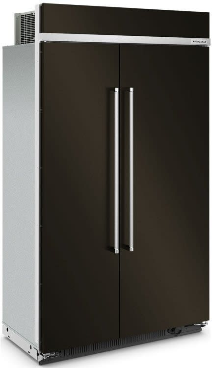 KitchenAid KBSN708MBS 48 Inch Built-In Side-by-Side Refrigerator with ...