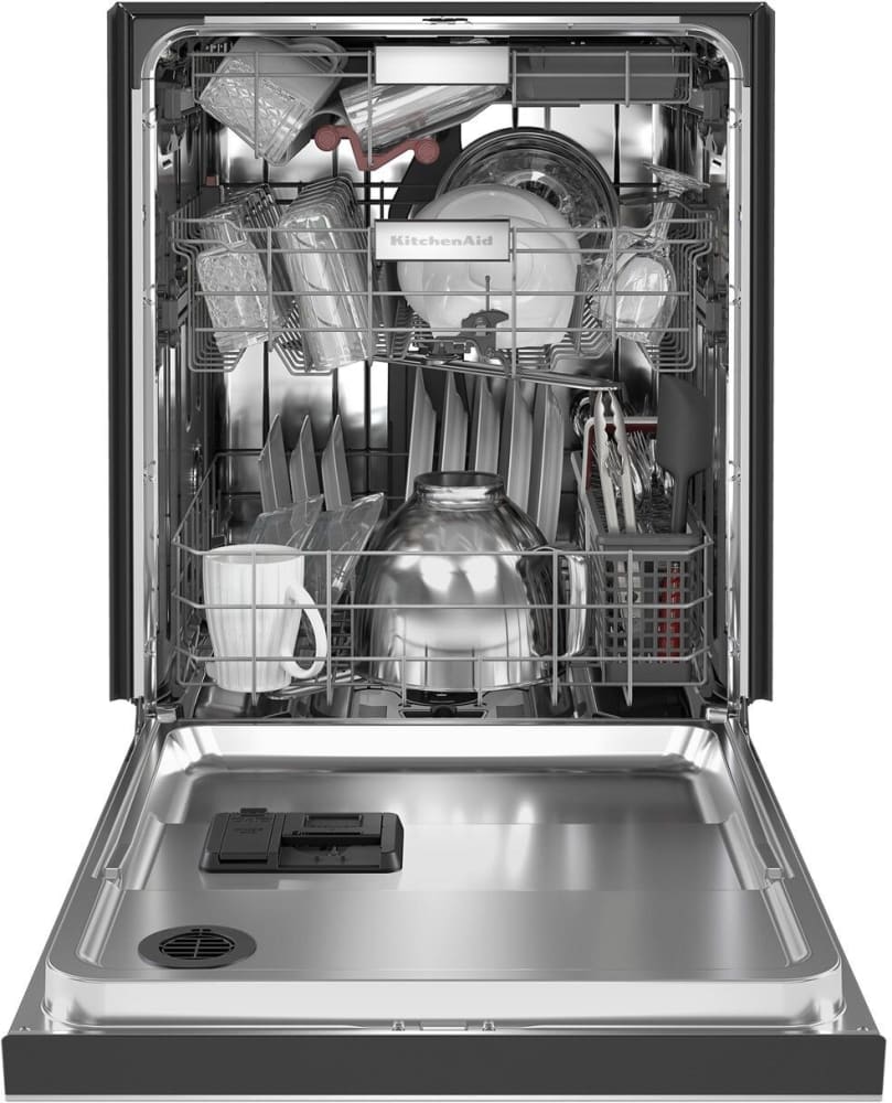 KitchenAid KDFM404KPS 24 Inch Full Console Dishwasher with 16 Place ...