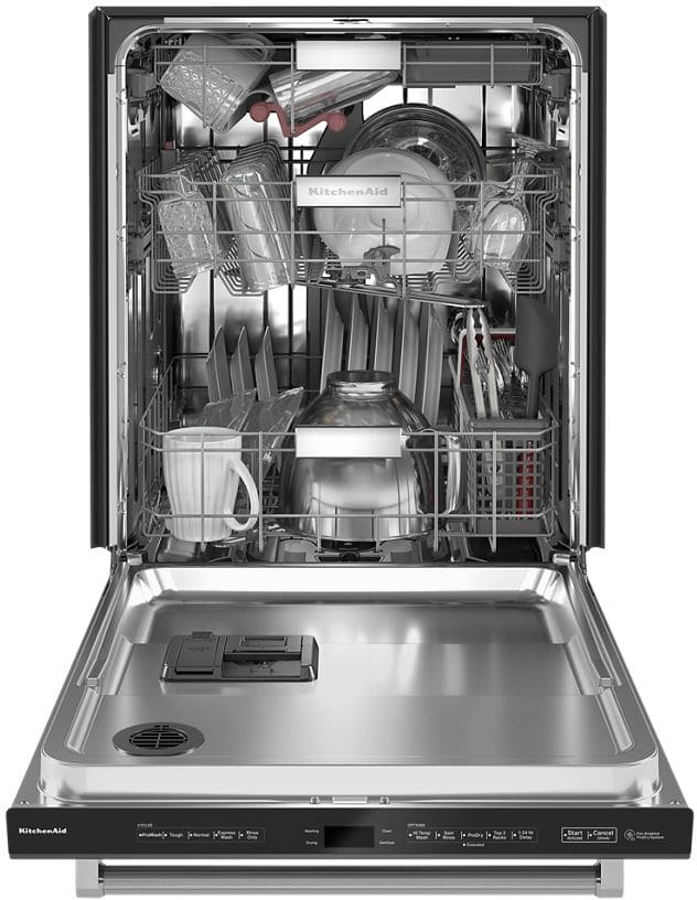 KitchenAid KDTM604KBS 24 Inch Fully Integrated Dishwasher with 16 Place ...
