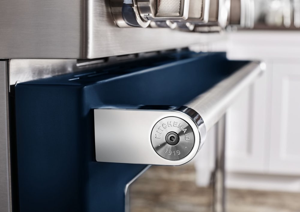 KitchenAid KFDC500JIB 30 Inch Freestanding Dual Fuel Smart Range with 4 ...