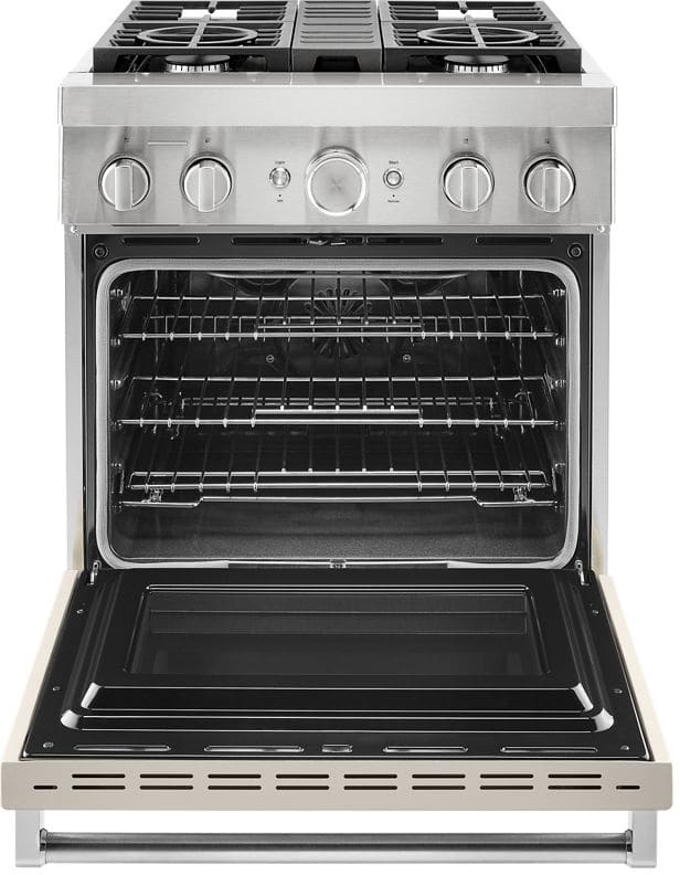 KitchenAid KFDC500JMH 30 Inch Freestanding Dual Fuel Smart Range with 4 ...