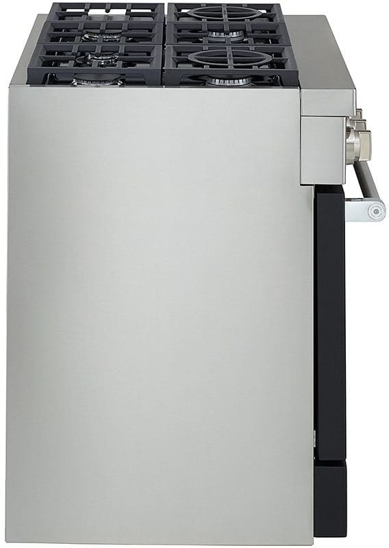 KitchenAid KFDC506JBK 36 Inch Freestanding Dual Fuel Smart Range with 6 ...