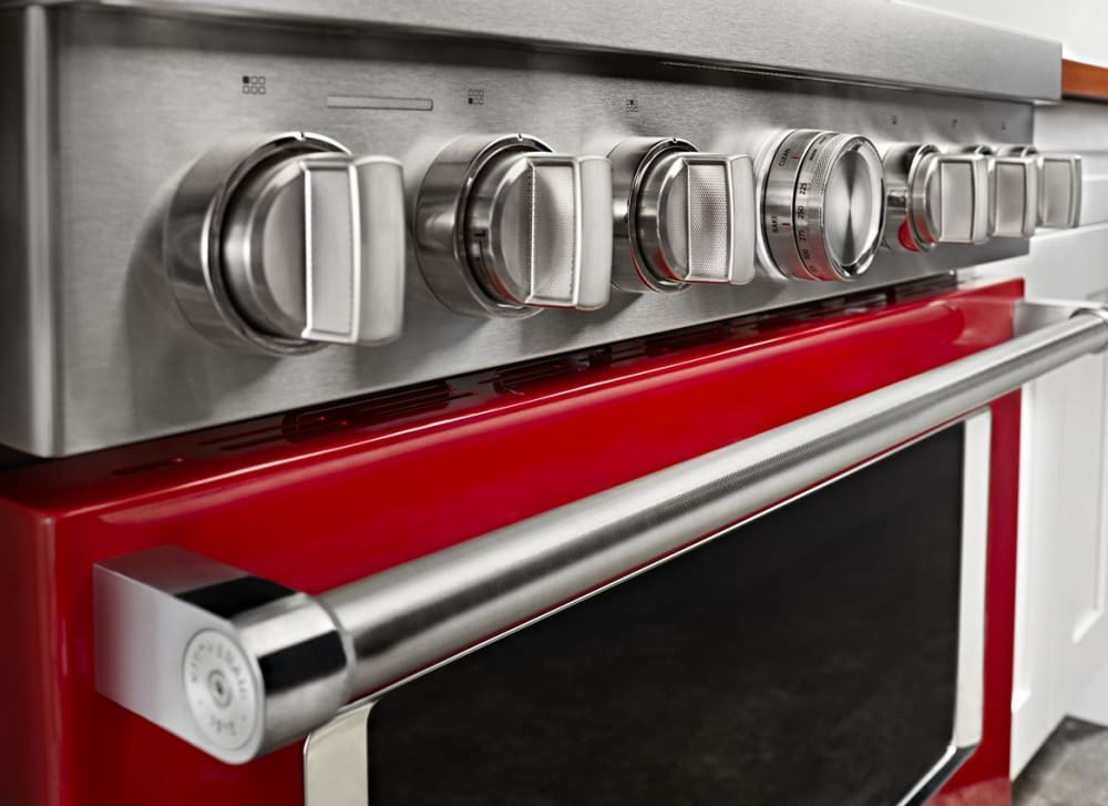KitchenAid KFDC506JPA 36 Inch Freestanding Dual Fuel Smart Range with 6 ...