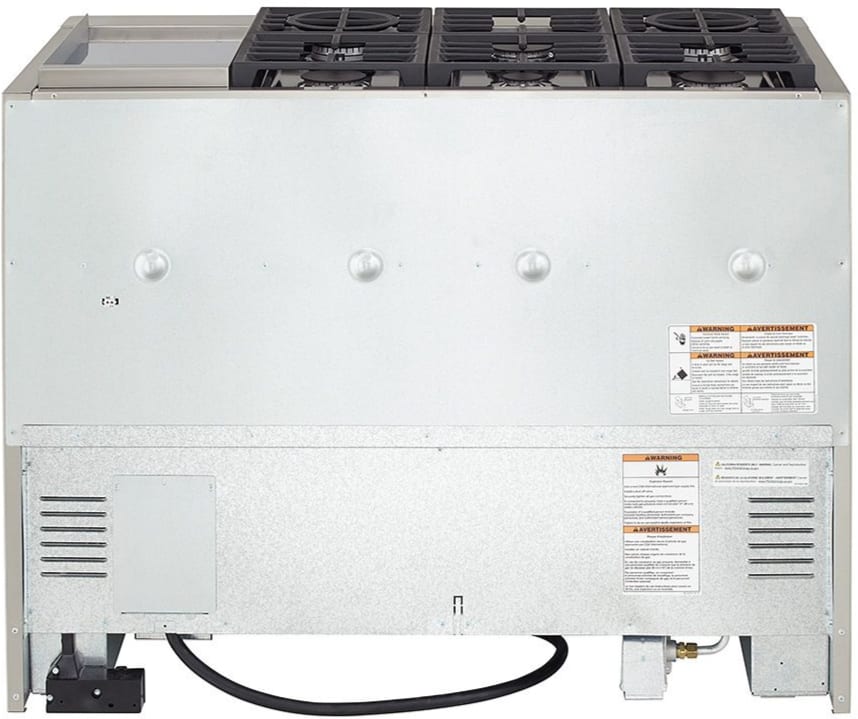 KitchenAid KFDC558JMB 48 Freestanding Dual Fuel Smart Range with 6 ...