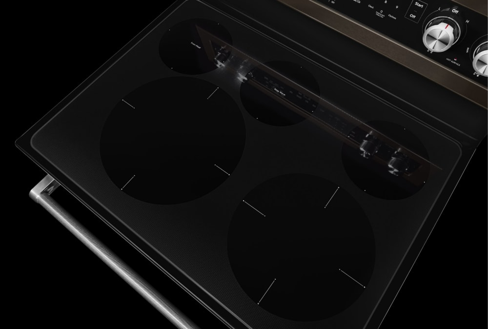 KitchenAid KFEG500EBS 30 Inch Freestanding Electric Range with 5 ...